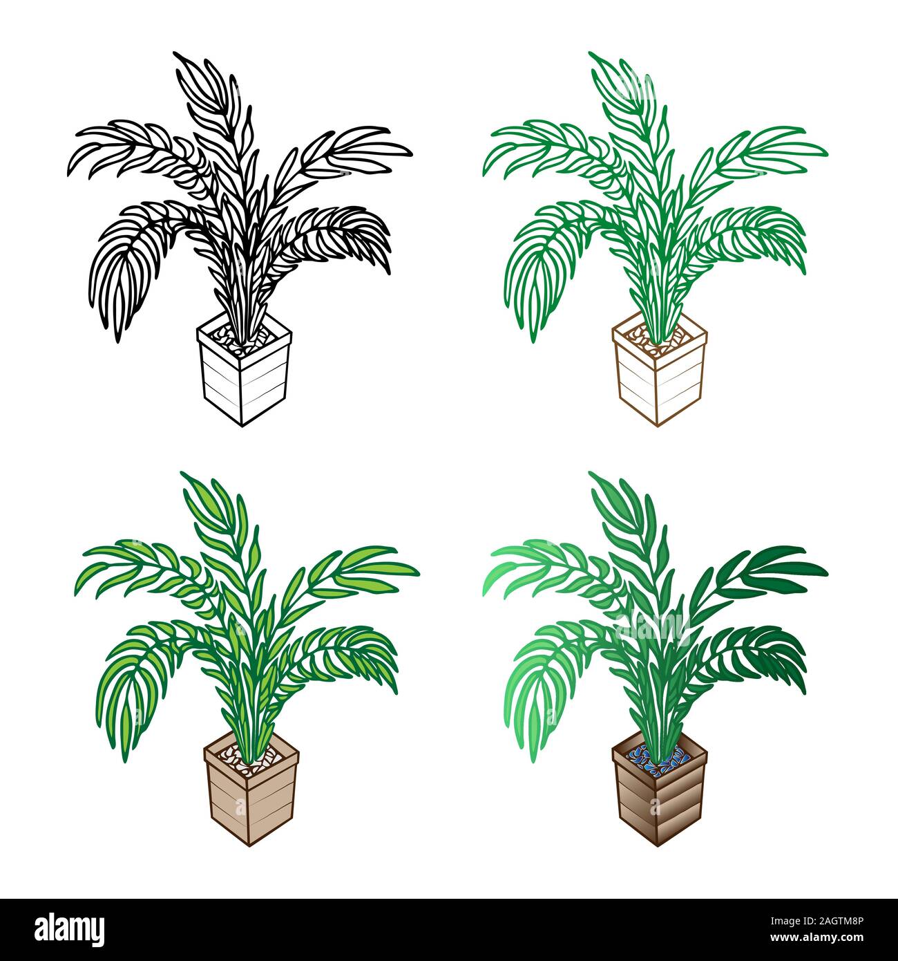 Tree pot vector vectors hi-res stock photography and images - Alamy