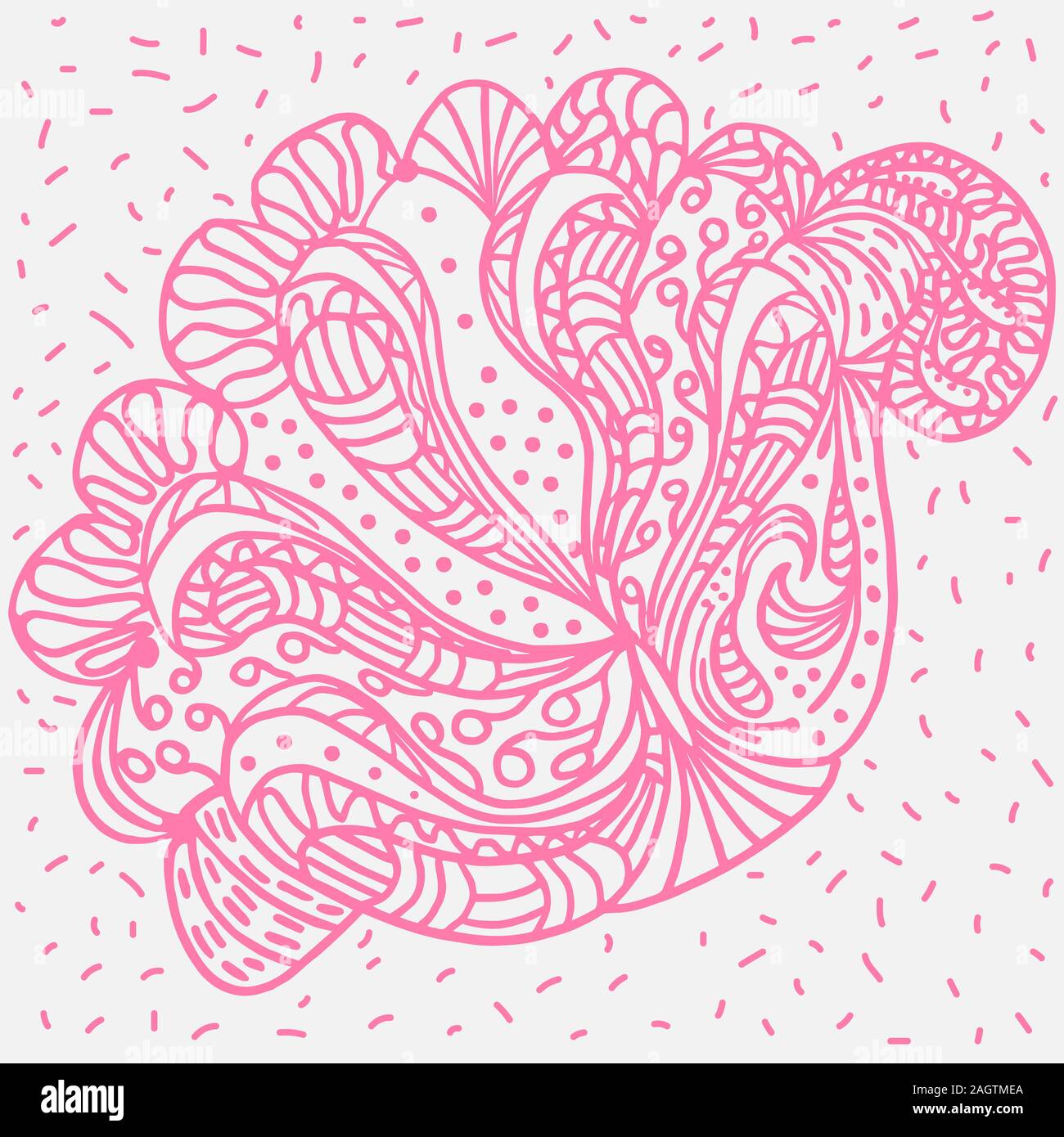 Zentangle vector vectors hi-res stock photography and images - Alamy