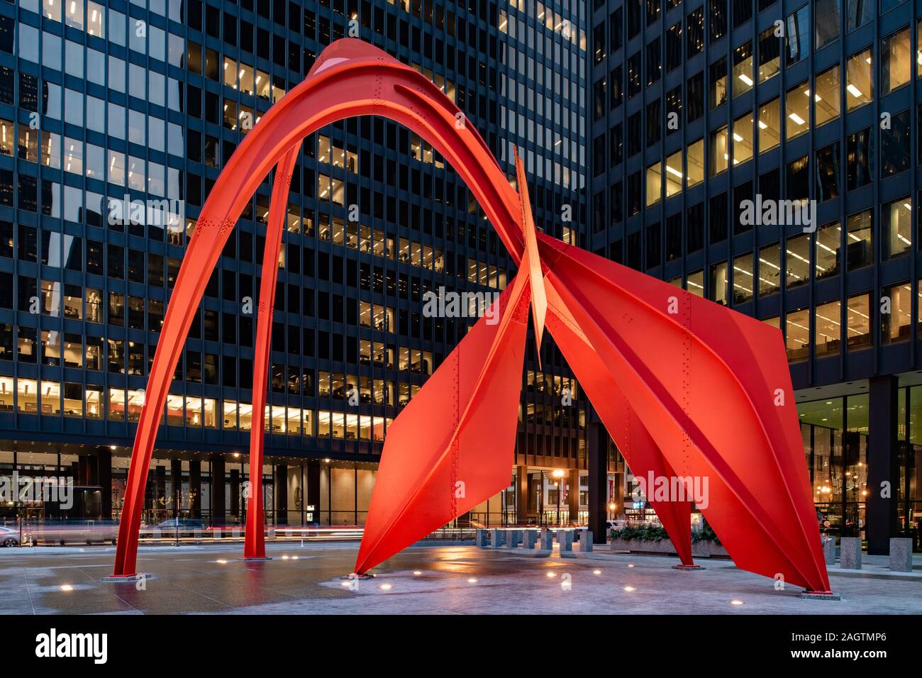 Alexander calder flamingo hi-res stock photography and images - Alamy