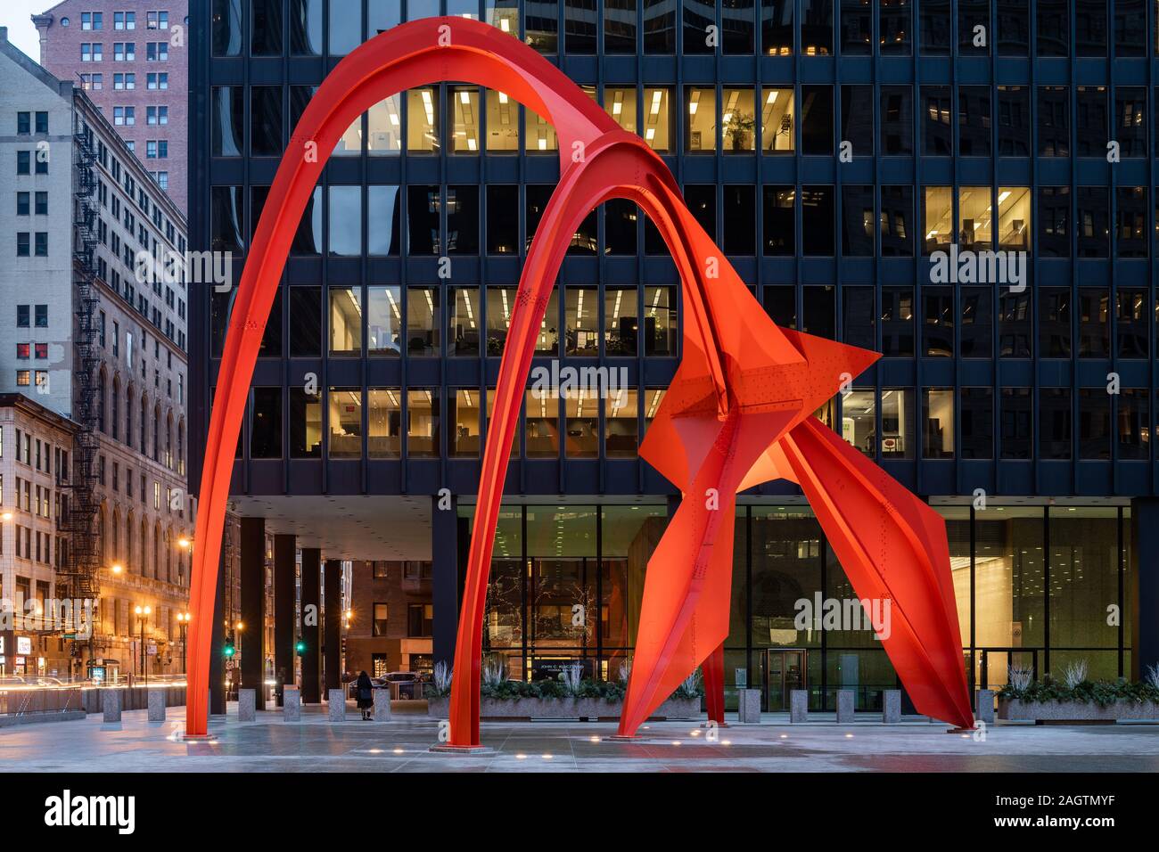 Alexander calder flamingo hi-res stock photography and images - Alamy