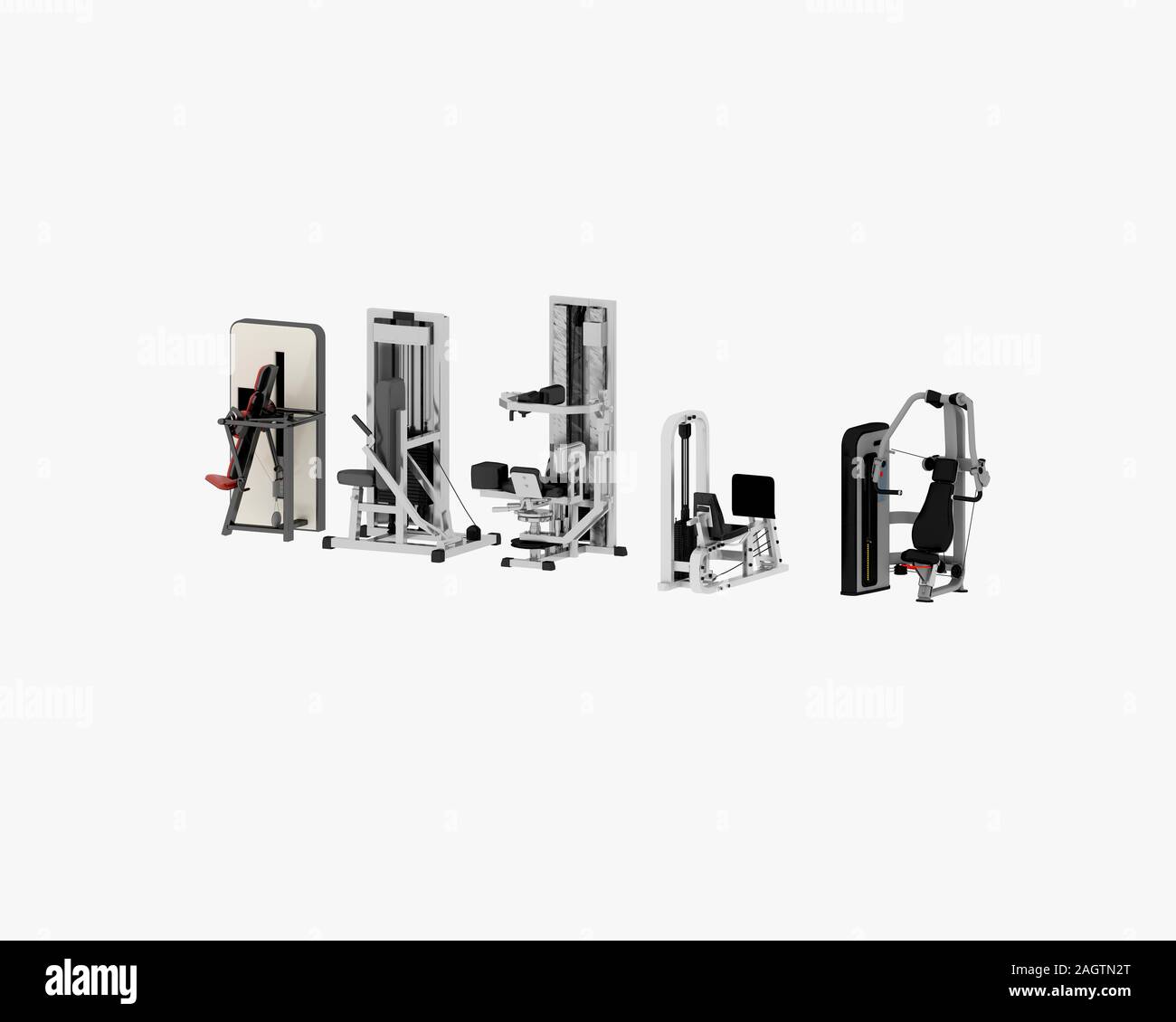 3d render of gym sport machine Stock Photo - Alamy