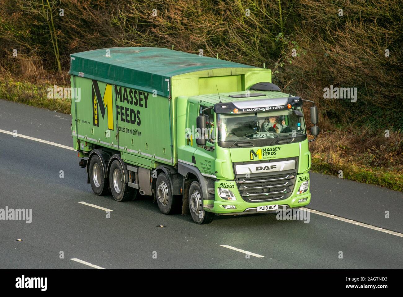 Massey Feeds green Haulage delivery trucks, lorry, transportation ...
