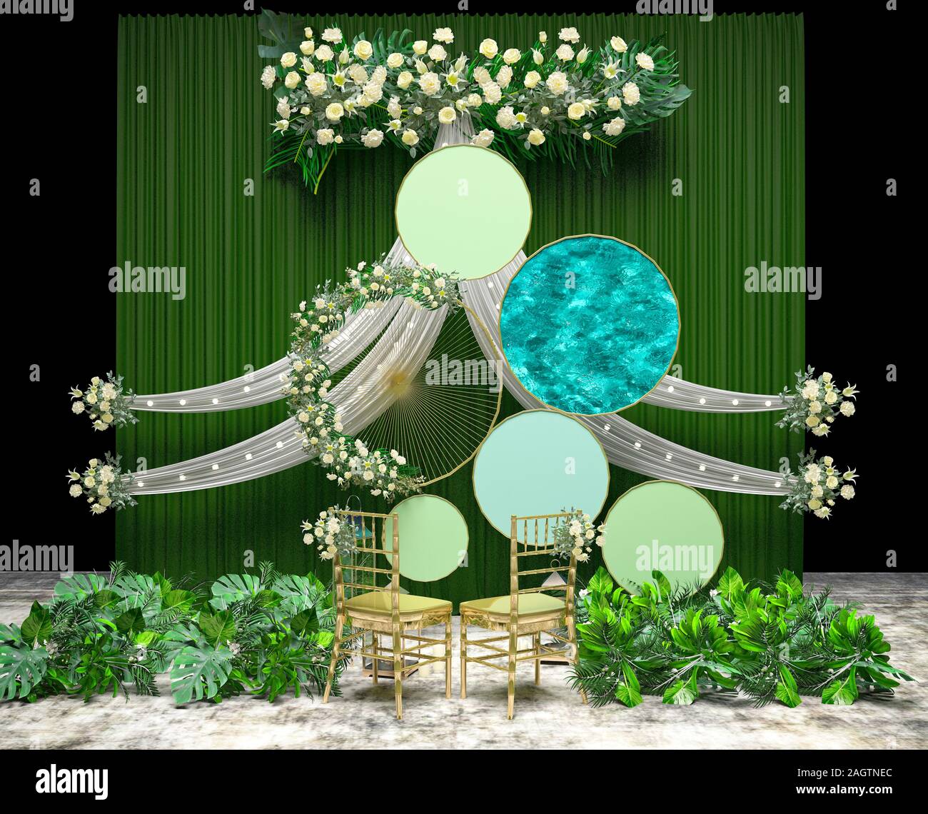 3d render celebration decor Stock Photo - Alamy
