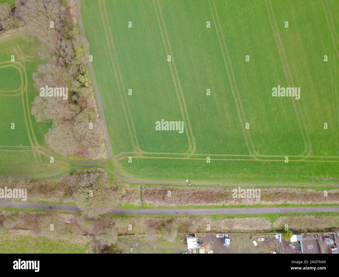 Aerial view above typical british hi-res stock photography and images ...