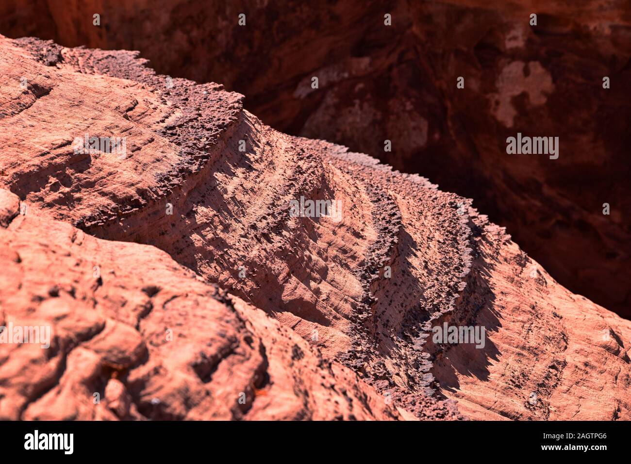 Red and Orange Sandstone Rock Formations along the Bone Wash Elephant ...