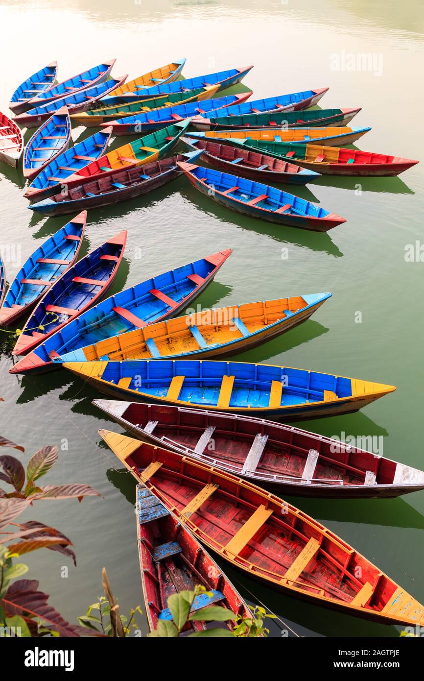 Multi colored boats hi-res stock photography and images - Alamy