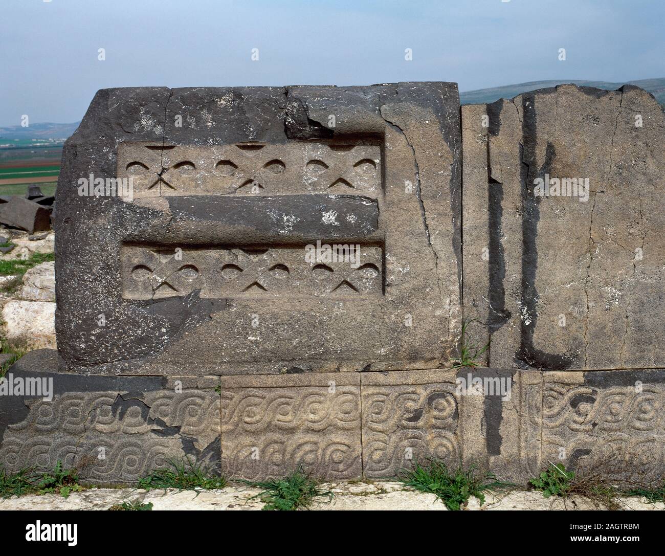 Syria, Ain Dara. Iron Age. Syro-Hittite temple, c. 1300 BC-740 BC ...