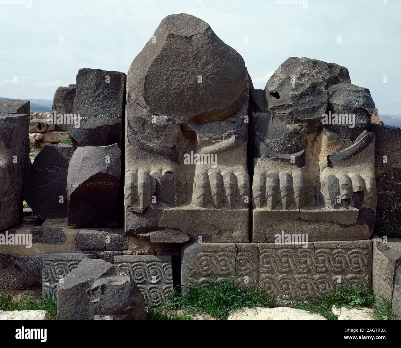 Syria, Ain Dara. Iron Age. Syro-Hittite temple, c. 1300 BC-740 BC ...