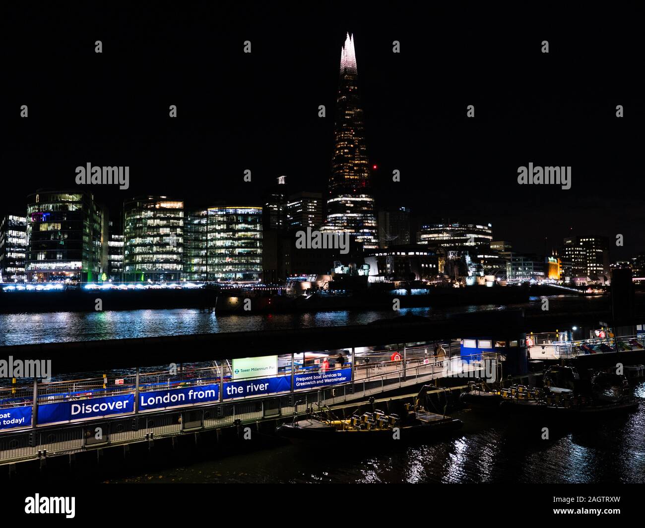 Tower millennium pier hi-res stock photography and images - Alamy