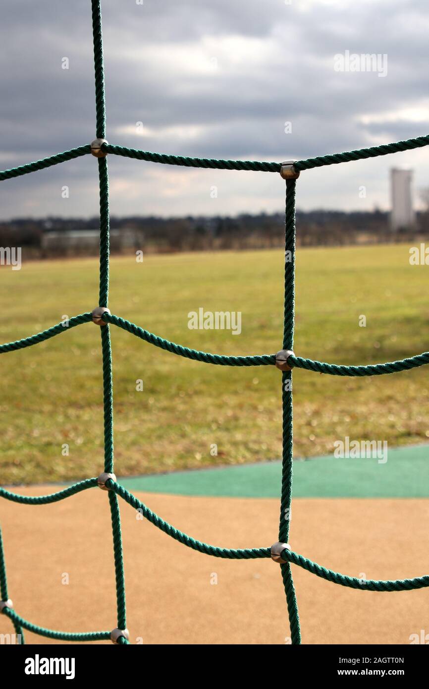 This is a net for climbing at the playground Stock Photo - Alamy
