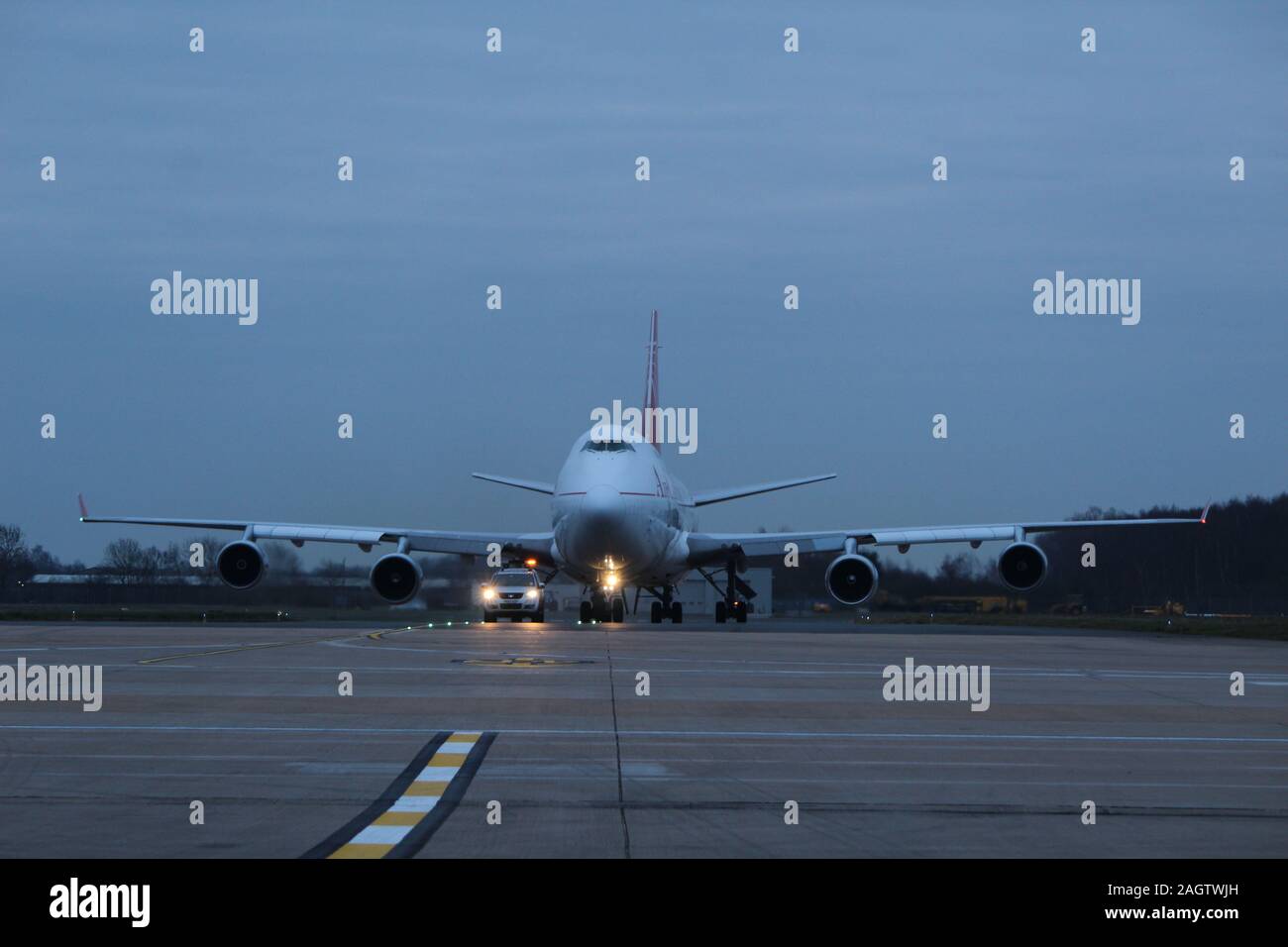 A huge Boeing 747 aircraft, one of the world's most beautiful aircraft ...