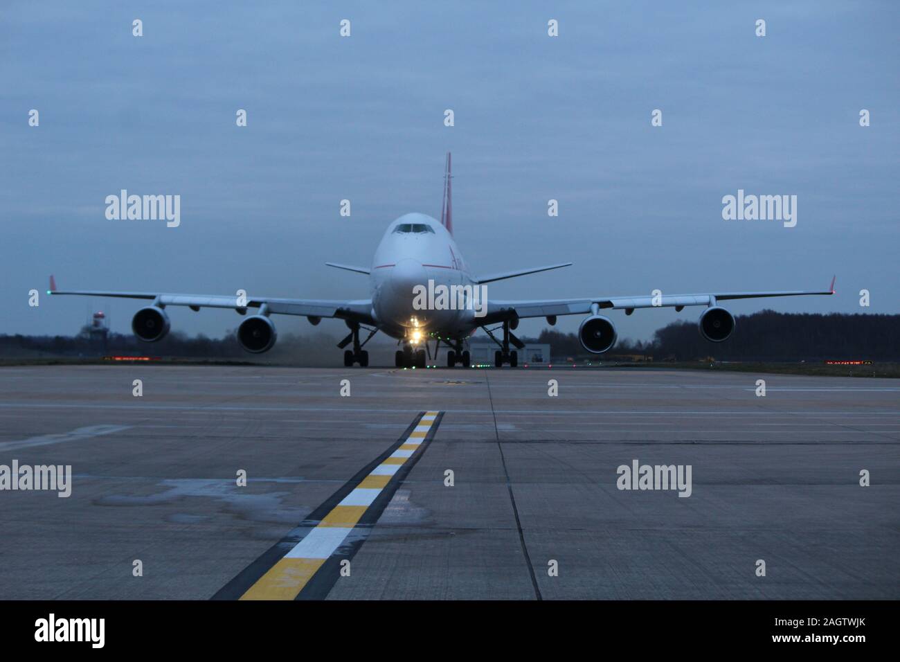 A huge Boeing 747 aircraft, one of the world's most beautiful aircraft ...
