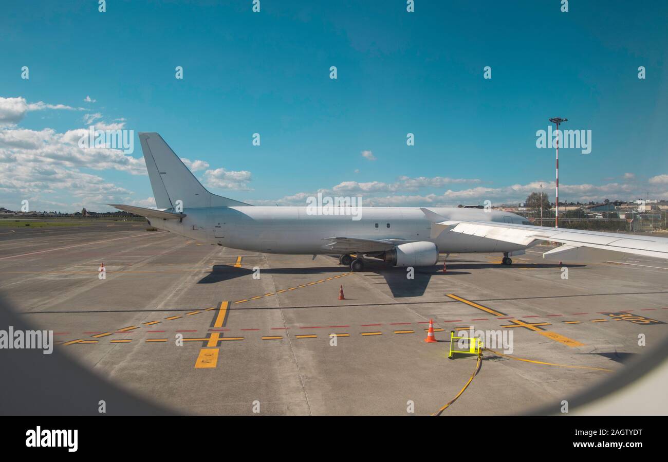 A typical large aircraft used to transport people and goods around the ...