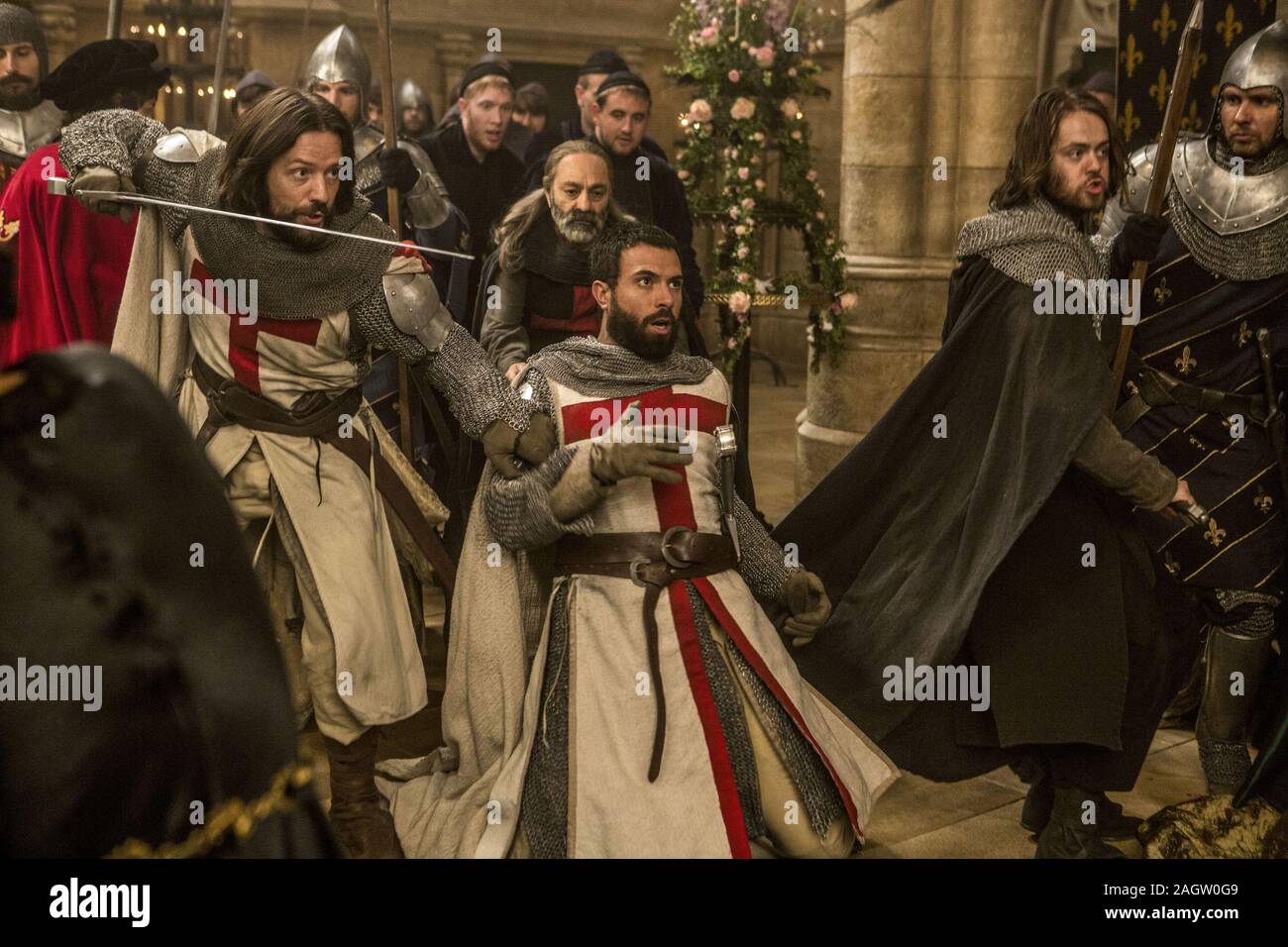 Pádraic Delaney,Tom Cullen, "Knightfall" Season 1 (2019) Credit: A&E ...