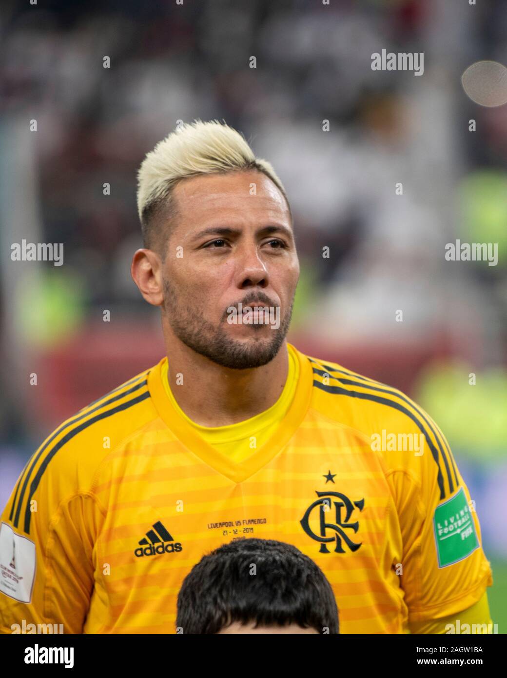 Doha, Qatar. 21st Dec, 2019. Diego Alves do Flamengo during a match ...