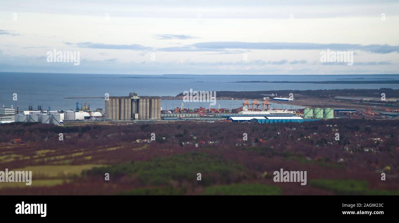 Aerial view of Port of Muuga in Estonia Stock Photo - Alamy