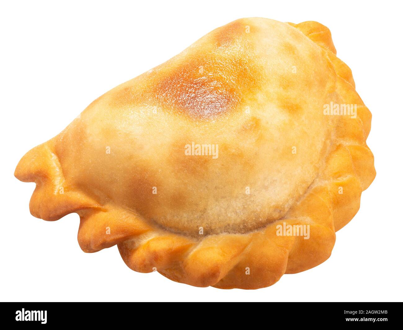 Fried stuffed patty or empanada isolated Stock Photo - Alamy