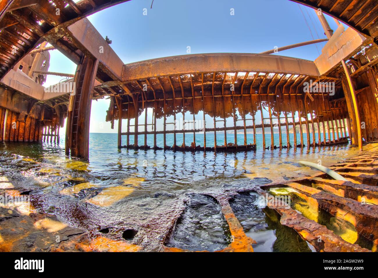 Inside of the dimitrios shipwreck hi-res stock photography and images ...