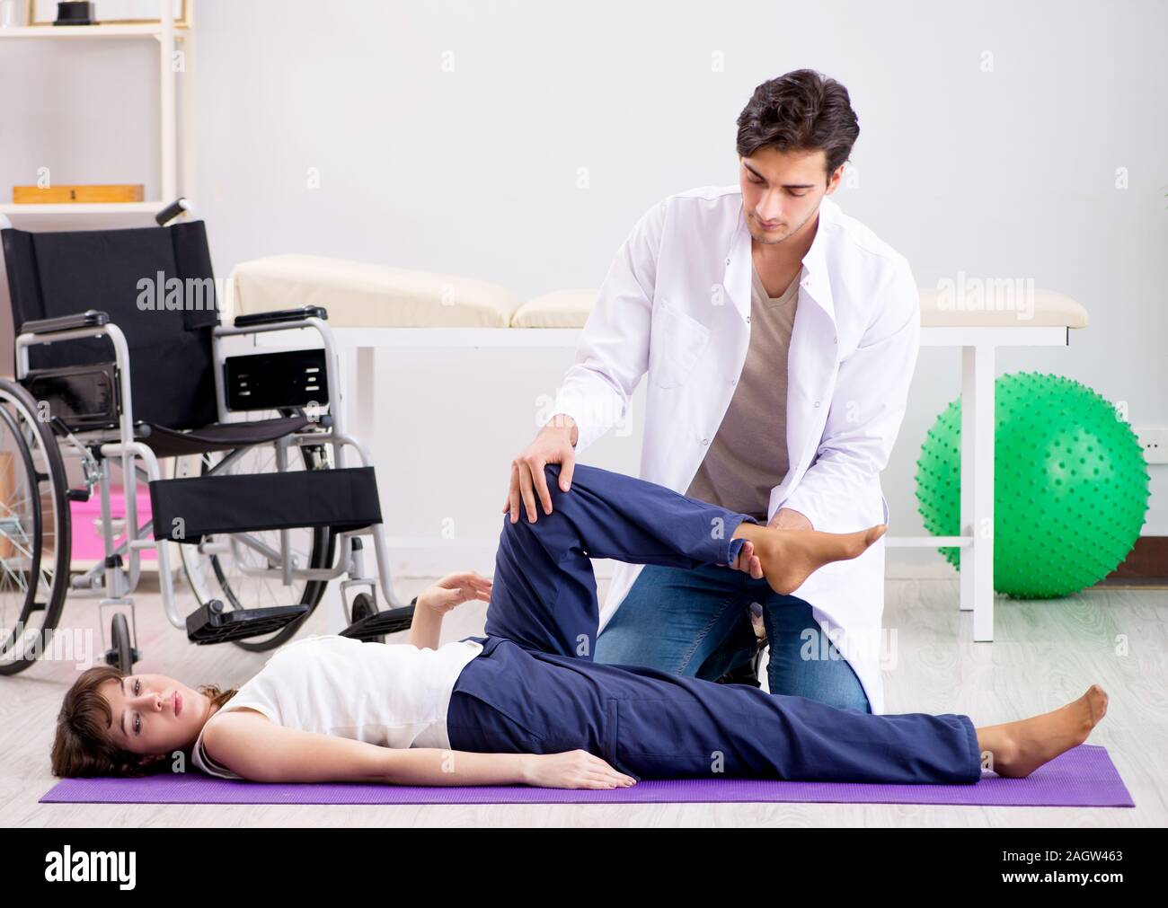The patient recovering in hospital after injury trauma Stock Photo - Alamy