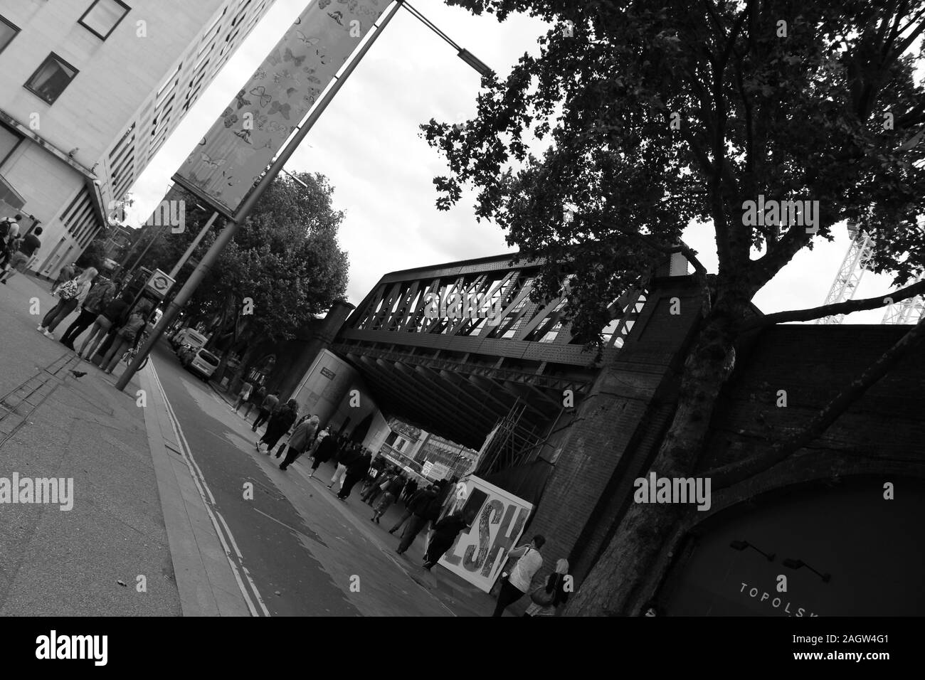 One of the many bridges that connects parts of London, England Stock ...