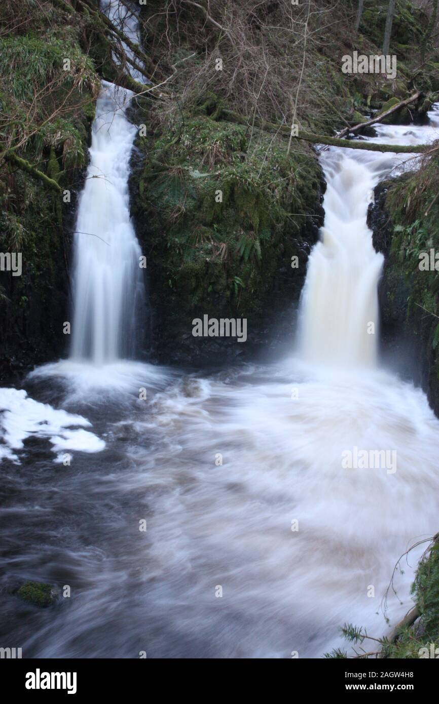 A view of the absolutely stunning waterfalls of Glenariff, Northern ...