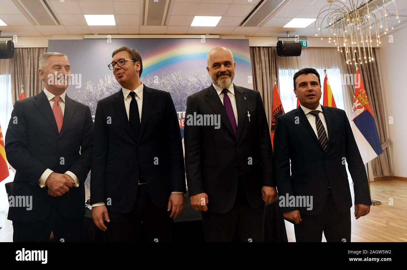 Tirana, Albania. 21st Dec, 2019. President of Montenegro Milo ...