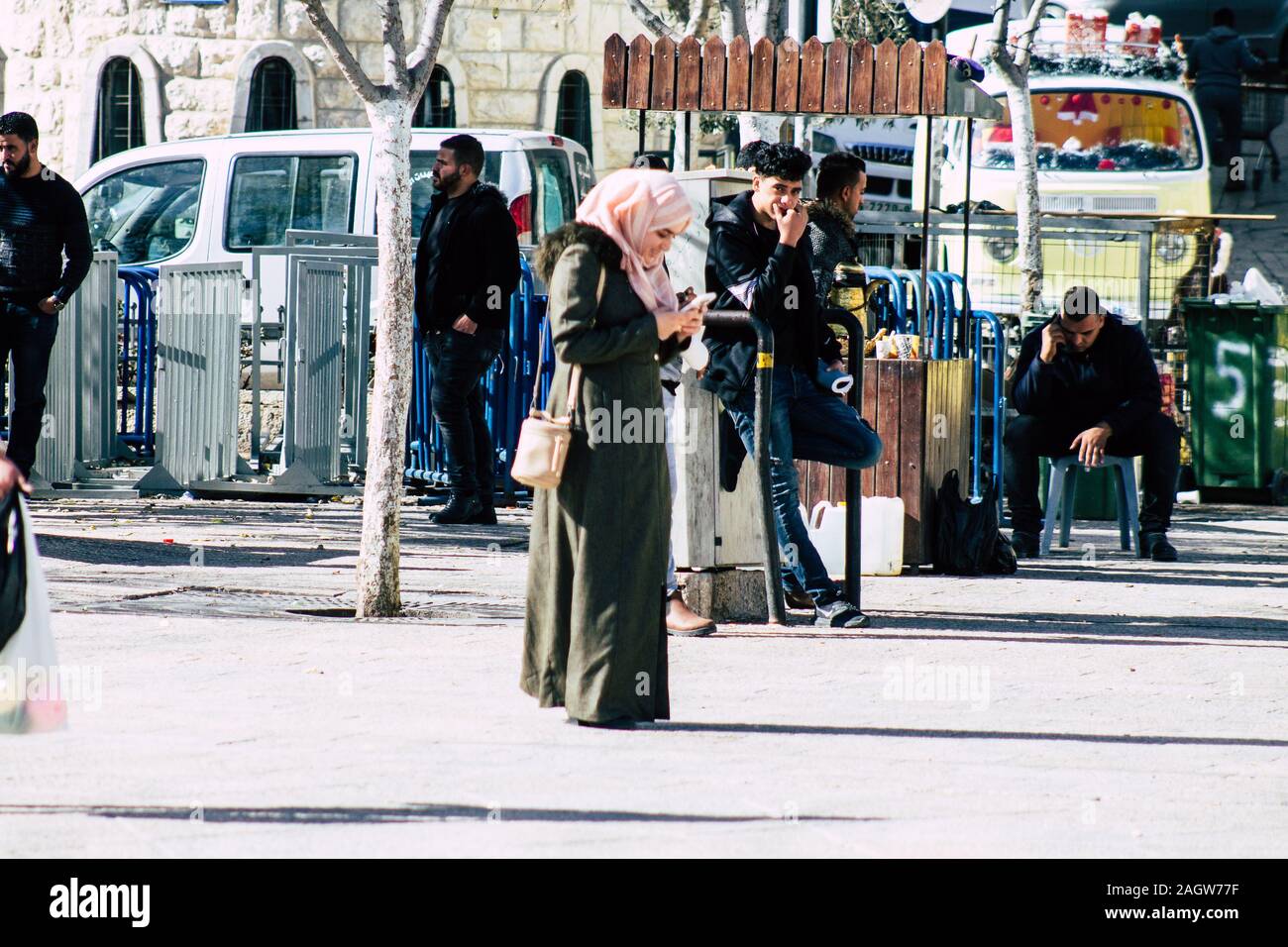 Palestinian Territory Bethlehem December 16, 2019 View of unknown ...