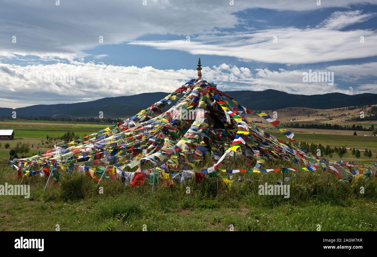 Views of the Garden of One Thousand Buddhas in western Montana Stock ...