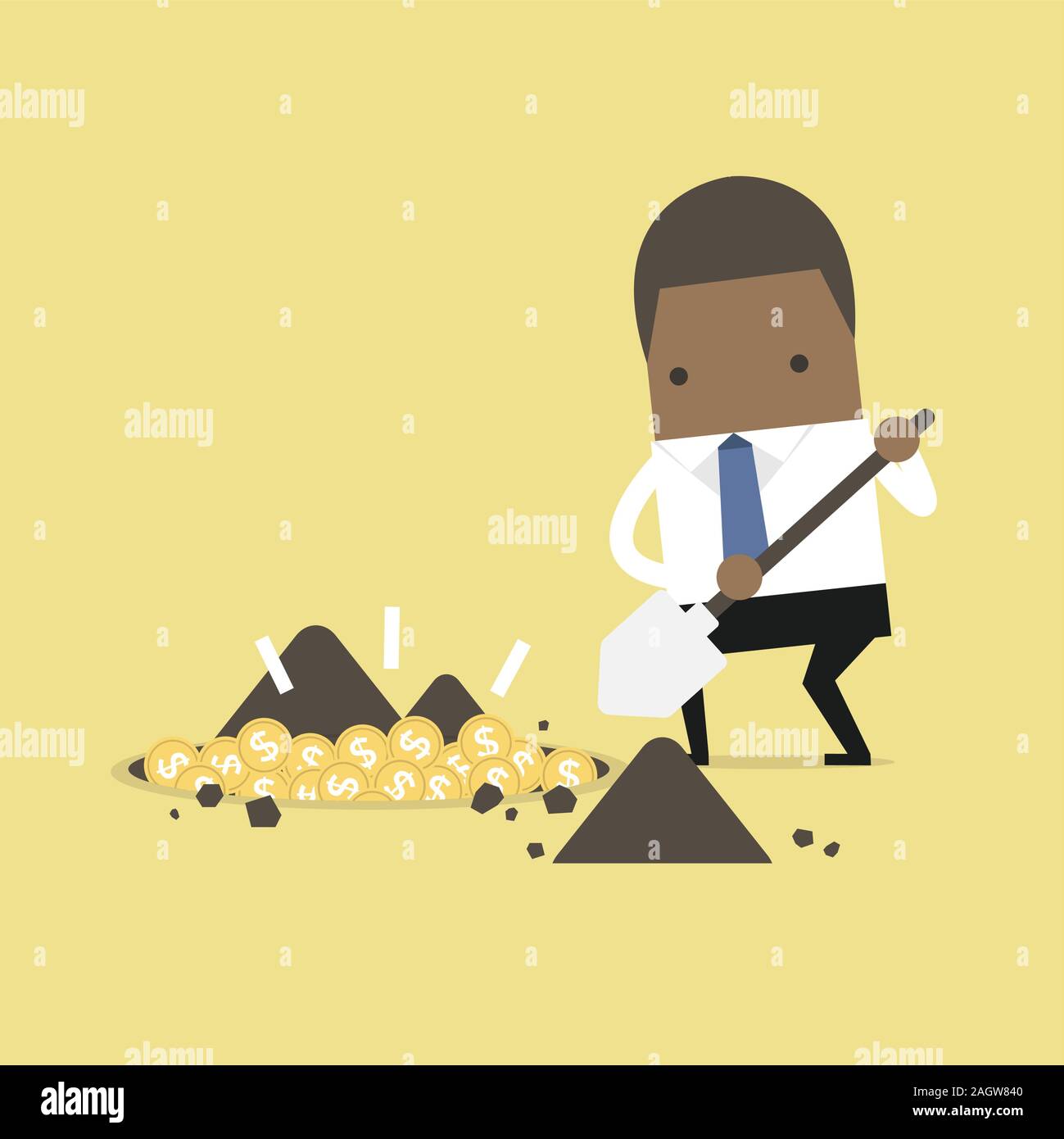 African american businessman millionaire Stock Vector Images - Alamy