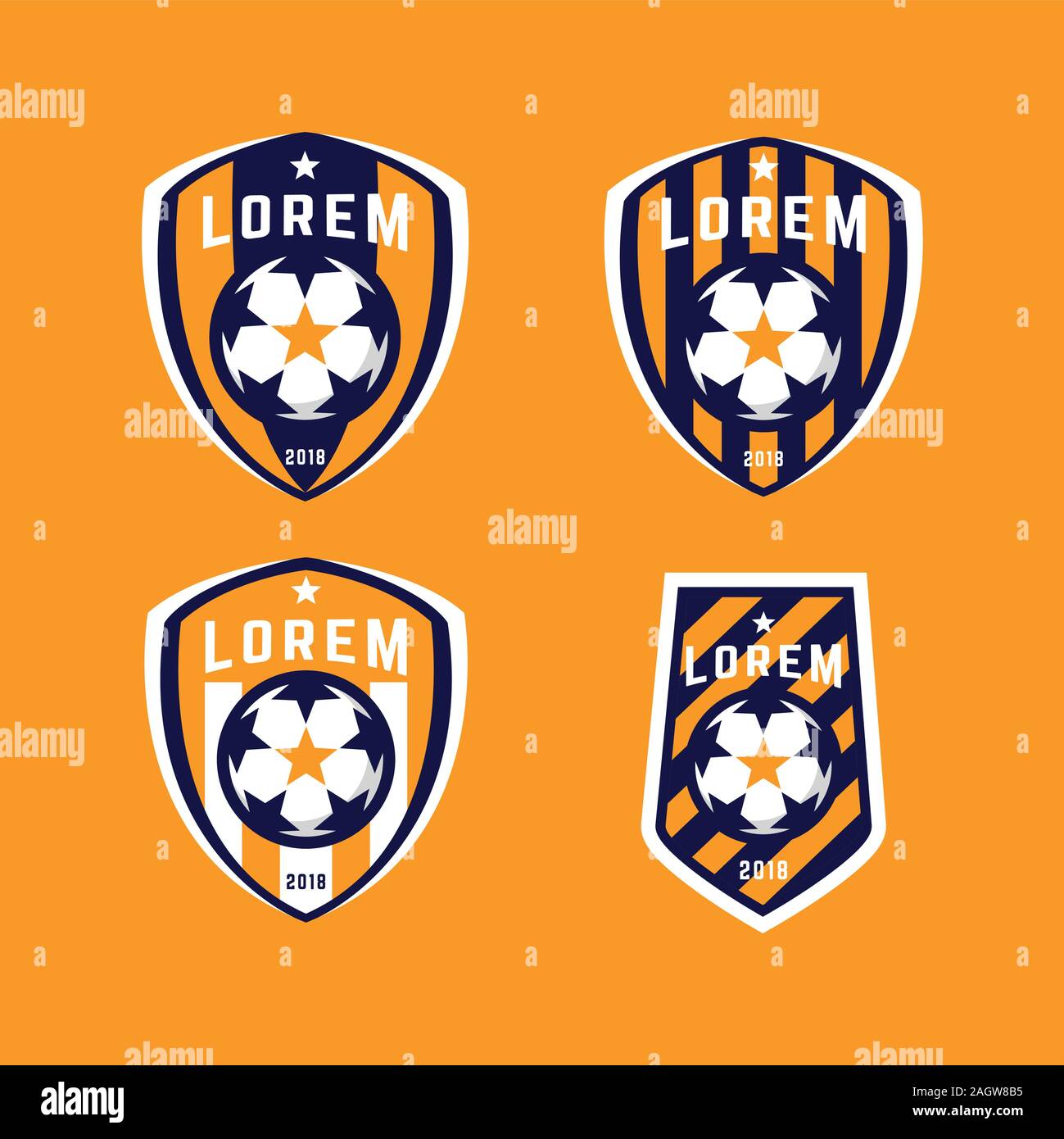 Football logo badges set. Good for football team and other sports team ...