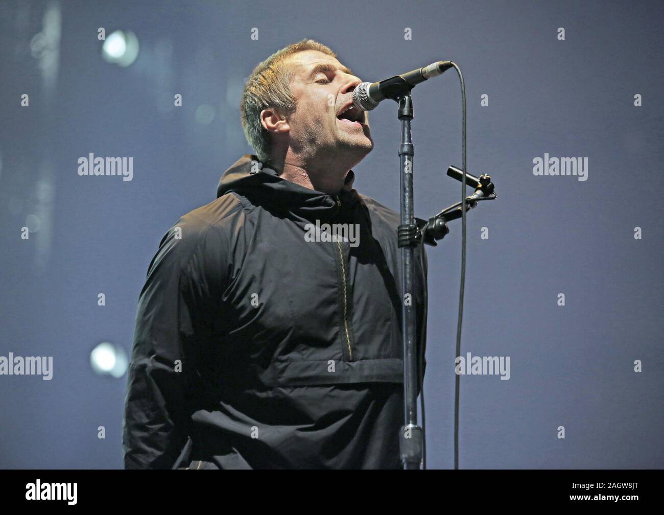 Liam Gallagher Performing at Manchester Arena Featuring: Liam Gallagher ...