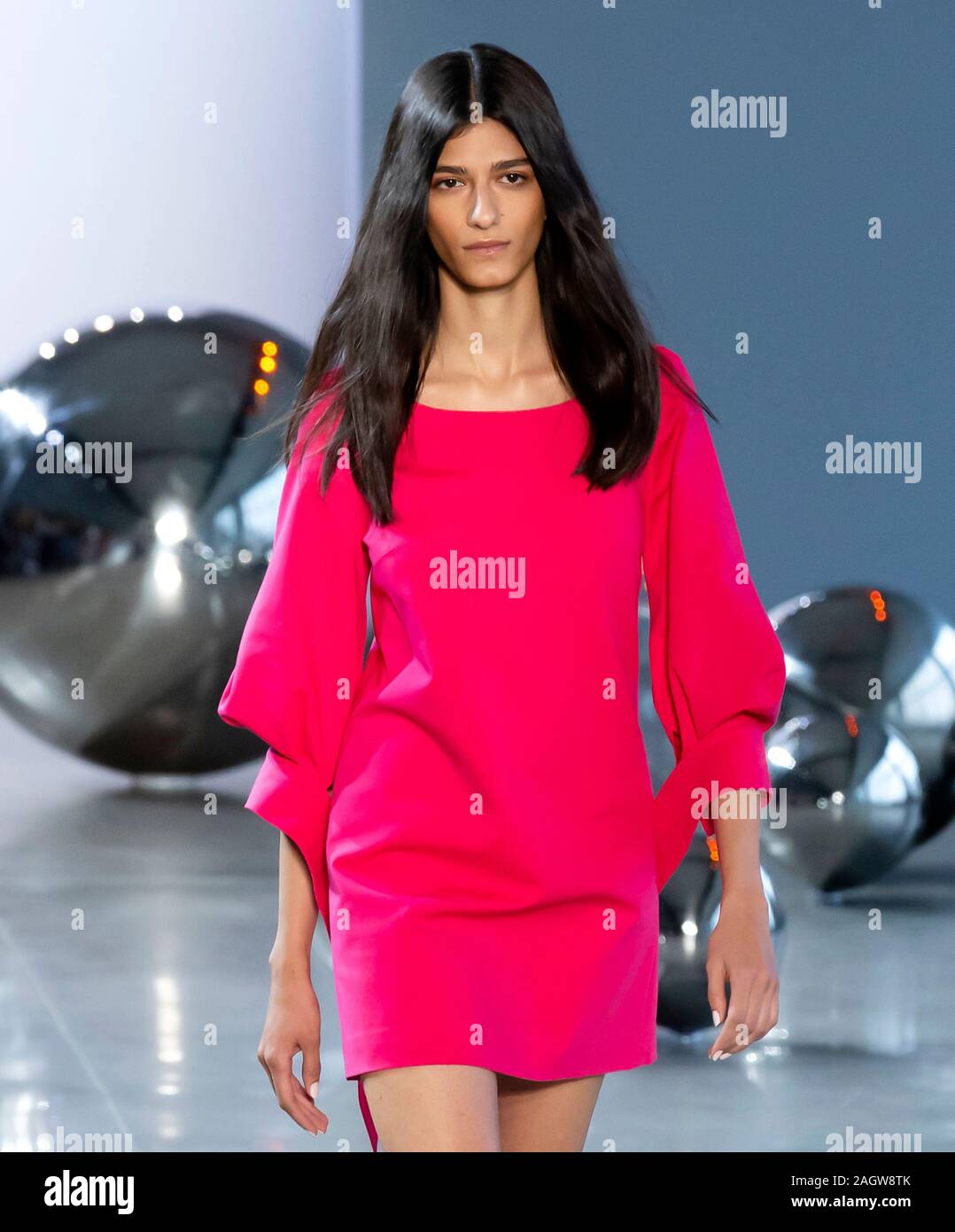New York, NY - Sept 10, 2019: Gunce Gozutok walks the runway at the ...