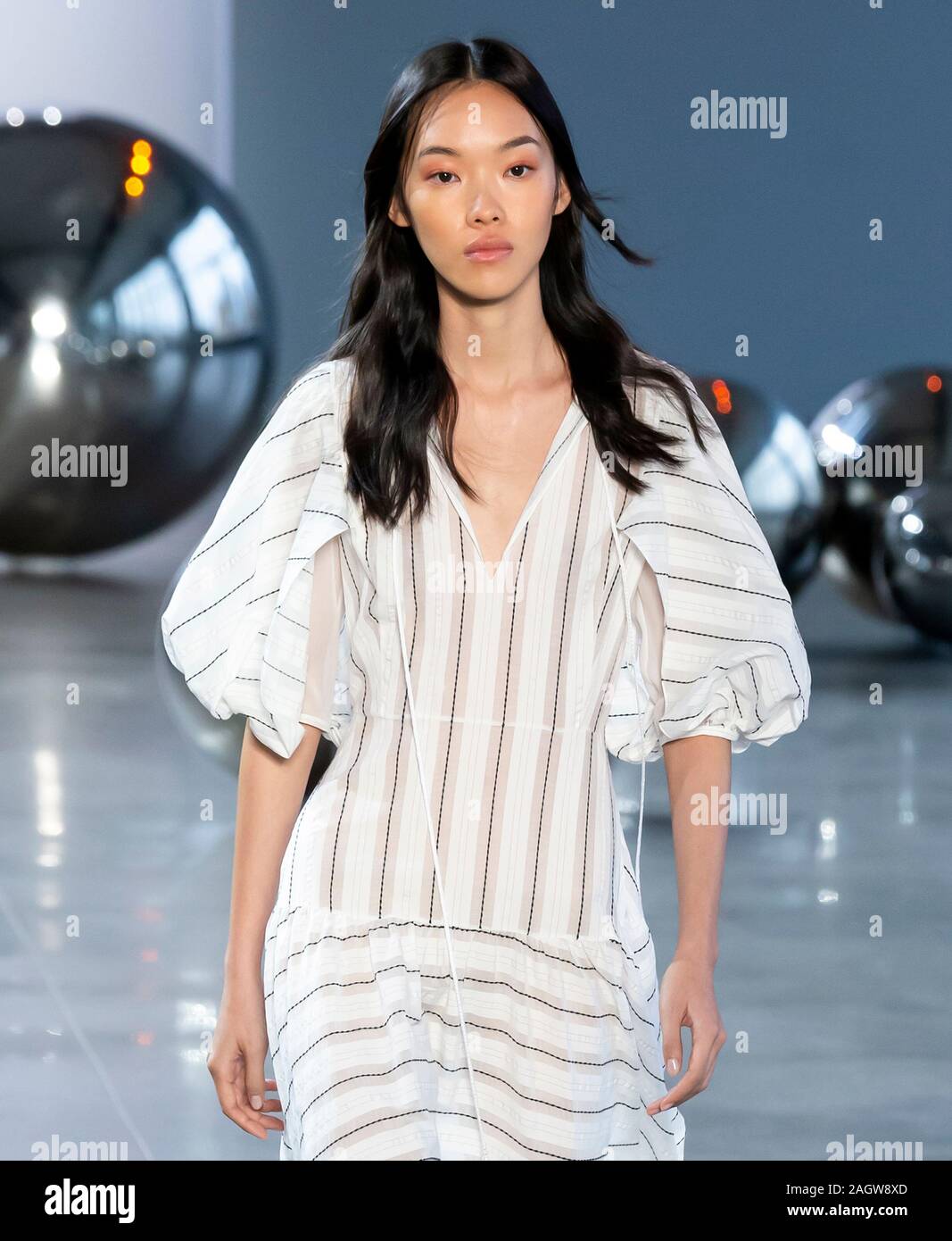 New York, NY - Sept 10, 2019: Layla Ong walks the runway at the Noon By ...