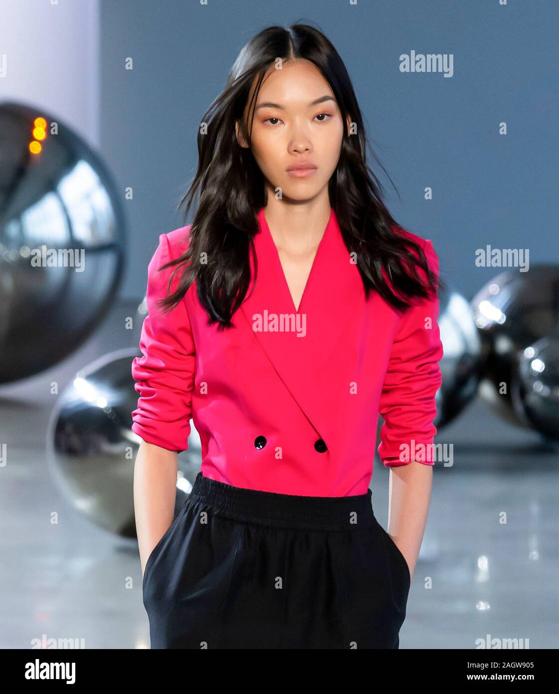 New York, NY - Sept 10, 2019: Layla Ong walks the runway at the Noon By ...