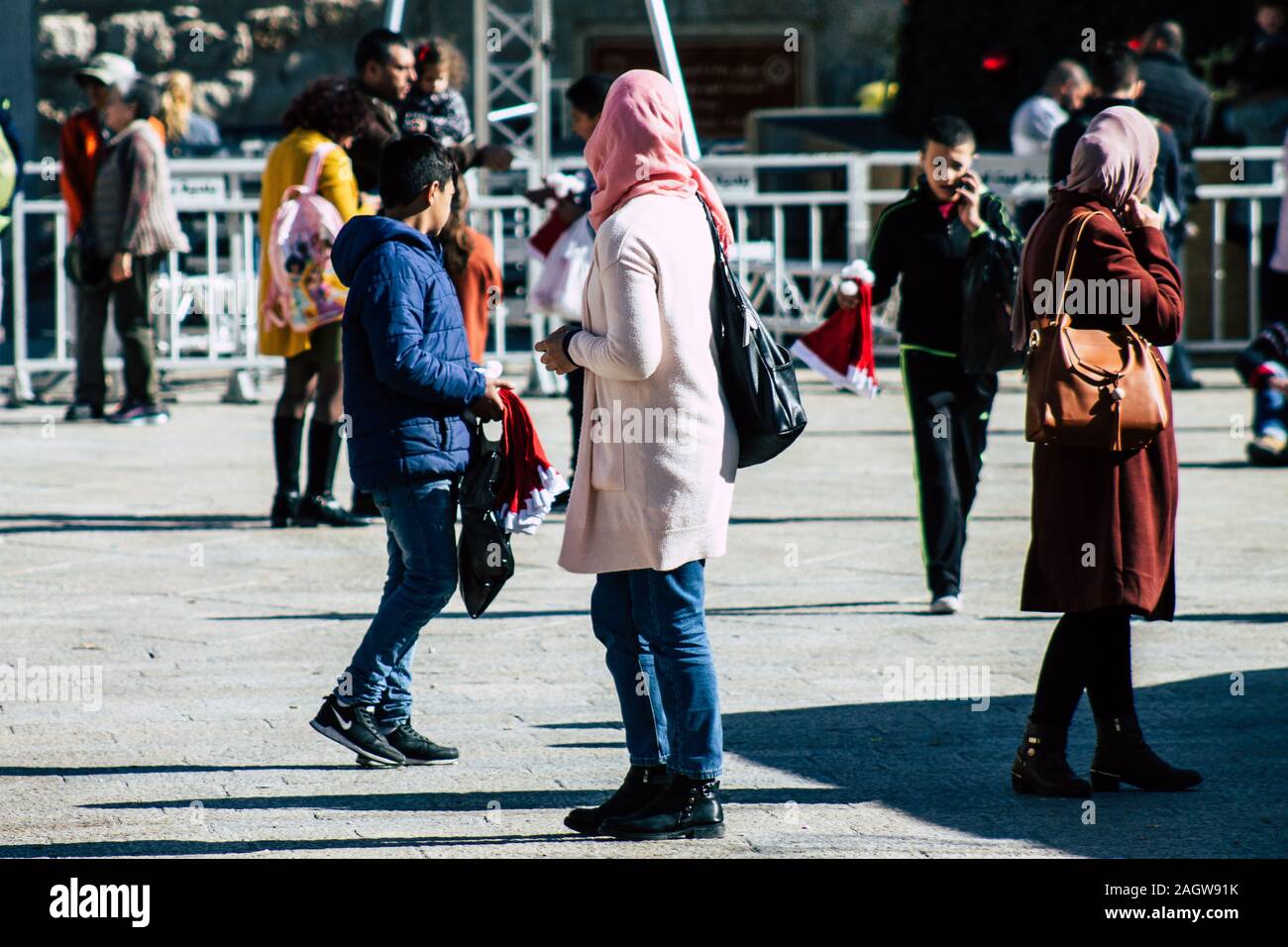 Palestinian Territory Bethlehem December 16, 2019 View of unknown ...