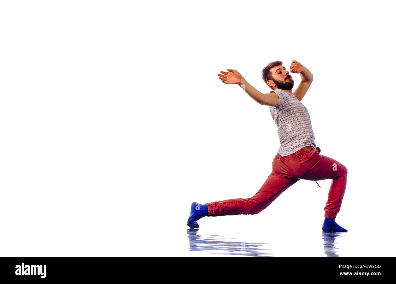 Young street performer Cut Out Stock Images & Pictures - Alamy