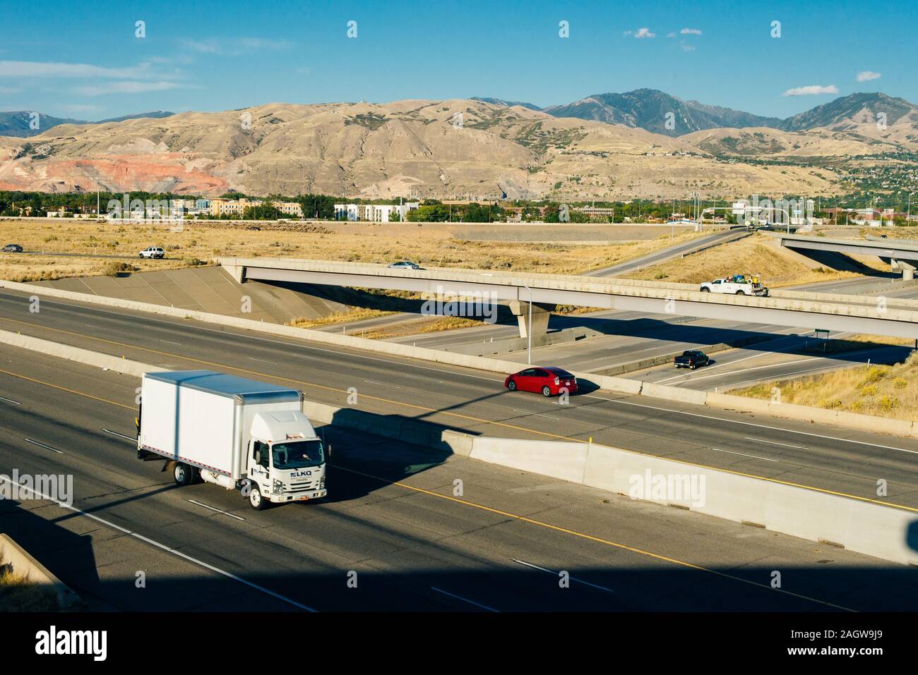 KANSAS CITY, USA - JUNE 2018 Freeways in Kansas City, Missouri Stock ...