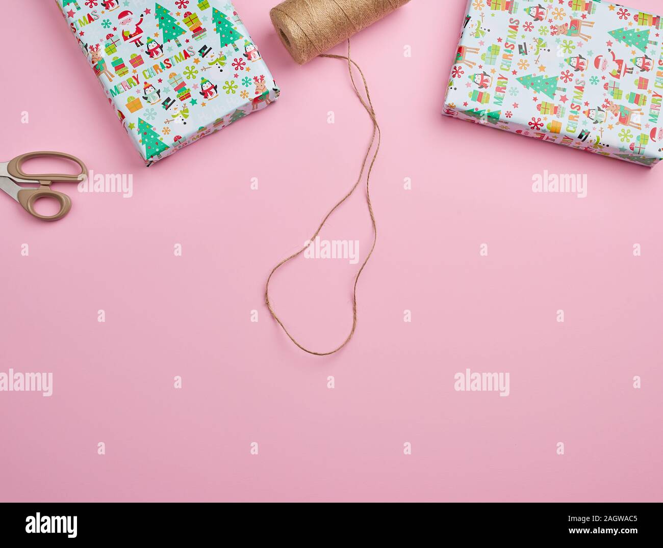 colored paper wrapped gift boxes. great design for any purposes. copy ...