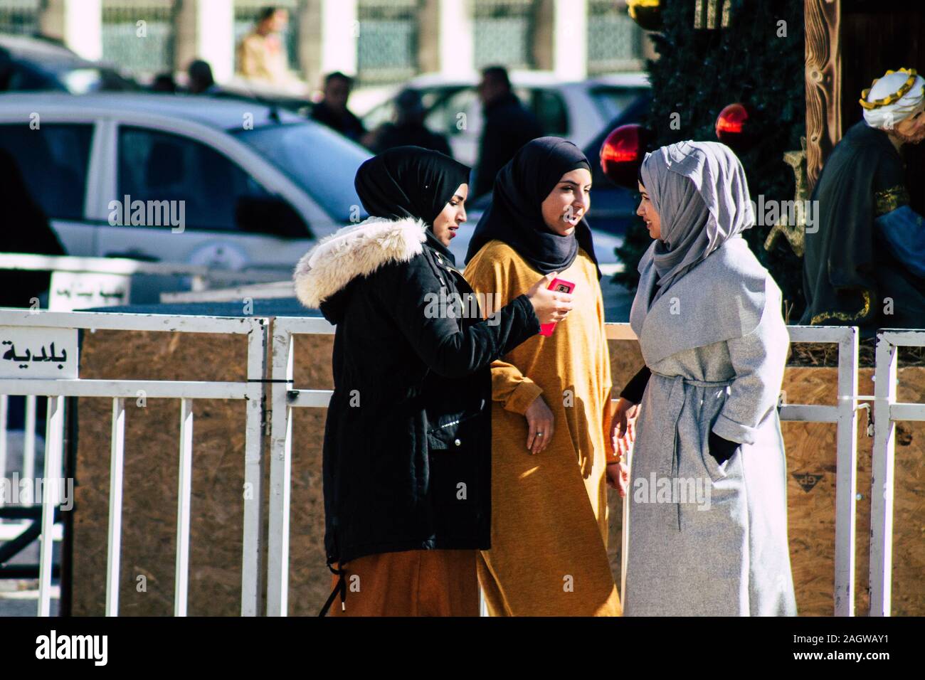 Palestinian Territory Bethlehem December 16, 2019 View of unknown ...