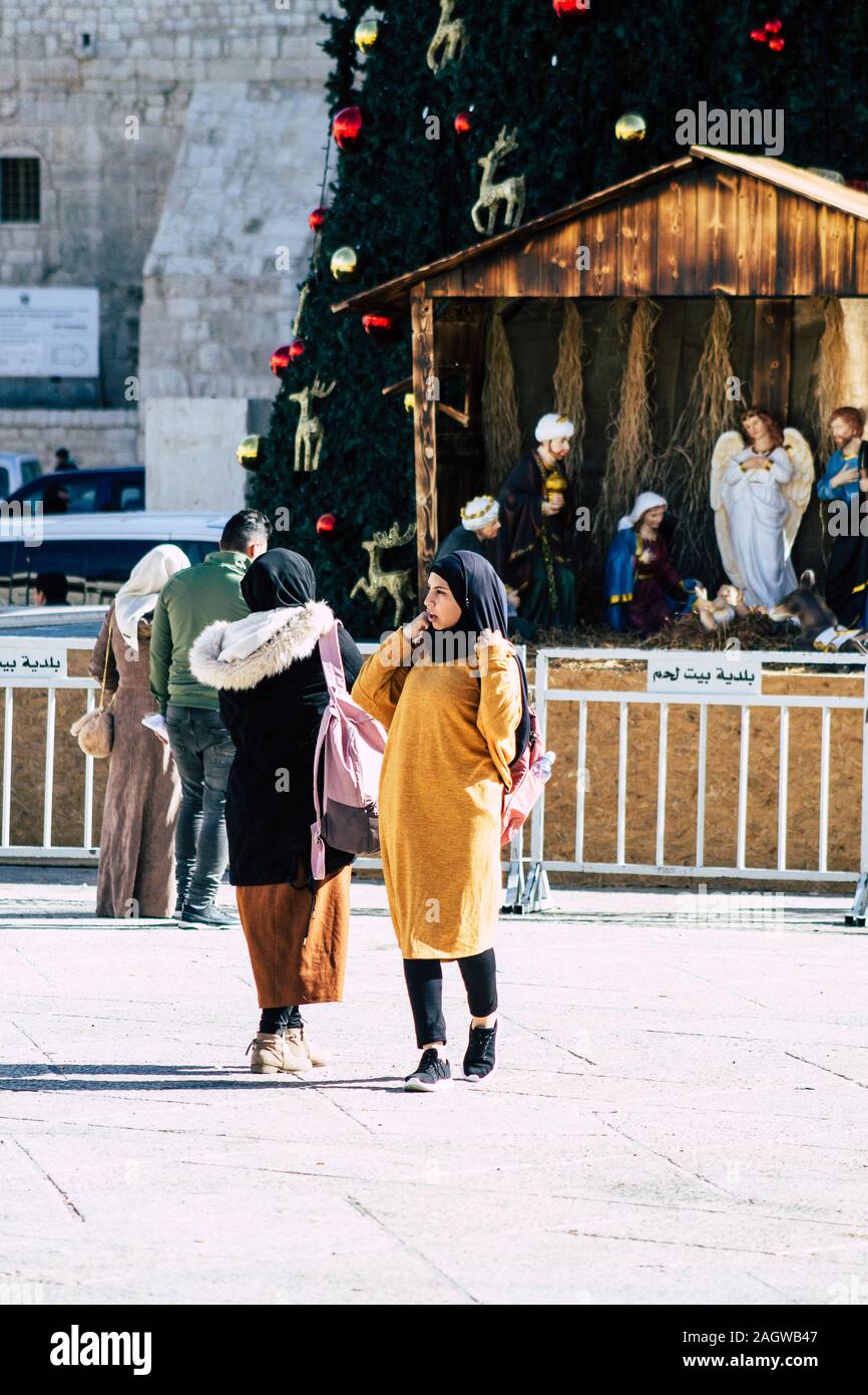 Palestinian Territory Bethlehem December 16, 2019 View of unknown ...