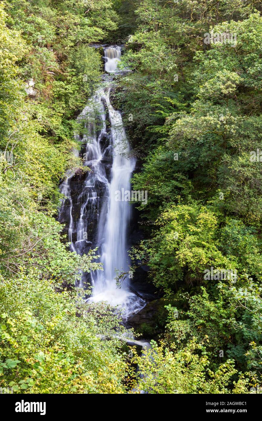The Black Spout is a sixty meter waterfall in the woods near Pitlochry ...