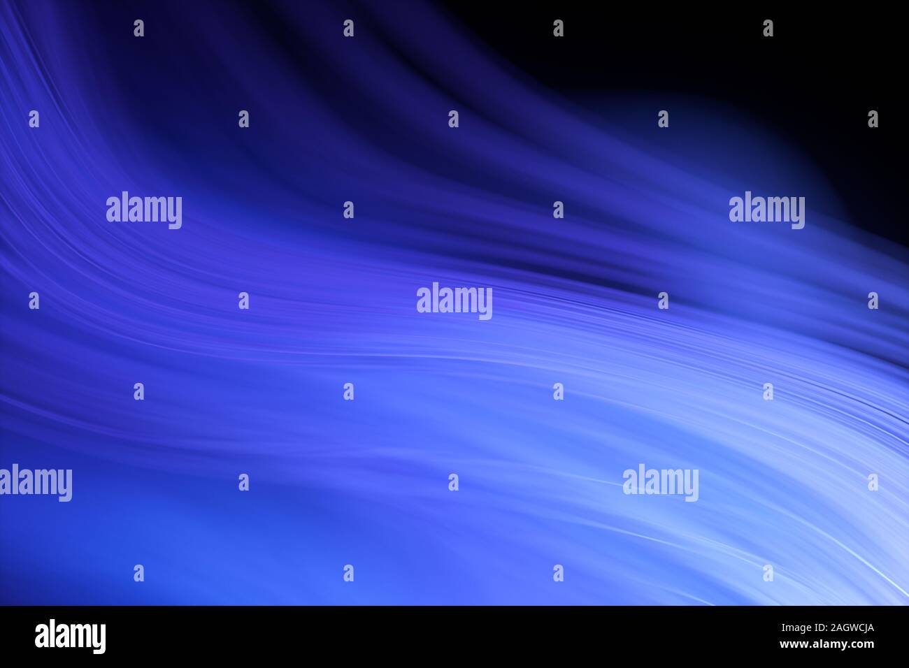 Flowing curves with colorful background, 3d rendering. Computer digital ...