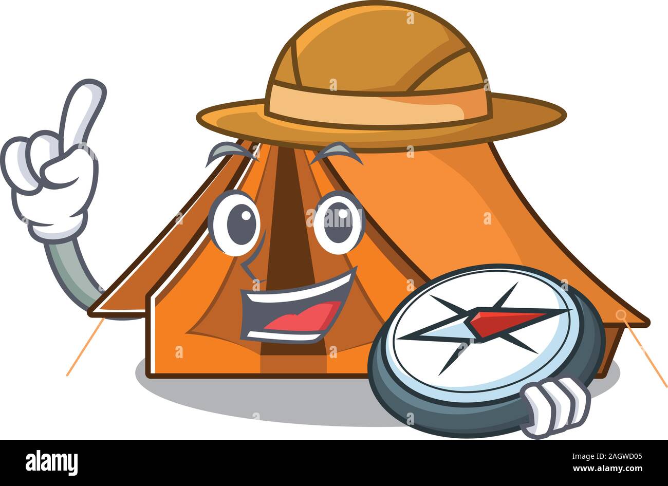 Campsite tent compass Stock Vector Images - Alamy