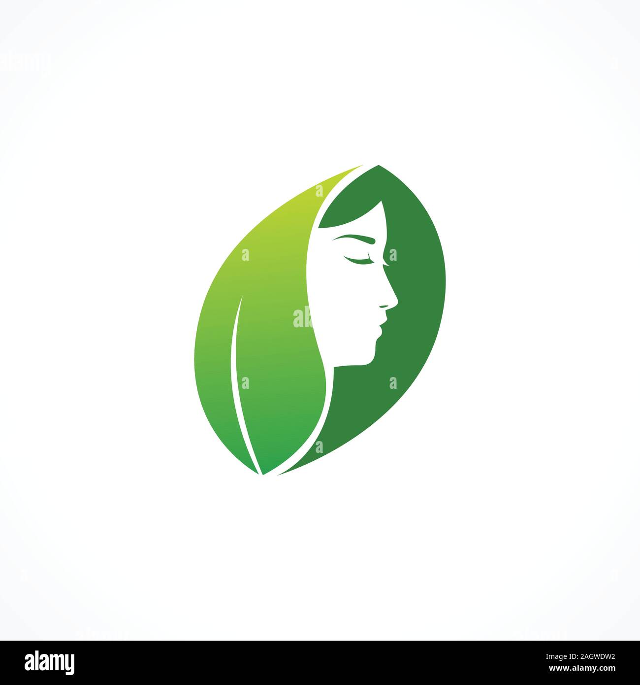 The green lady print Stock Vector Images - Alamy