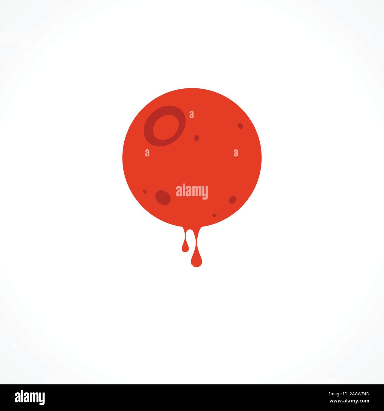 abstract Blood moon drip Sign. Isolated Vector Illustration Stock ...