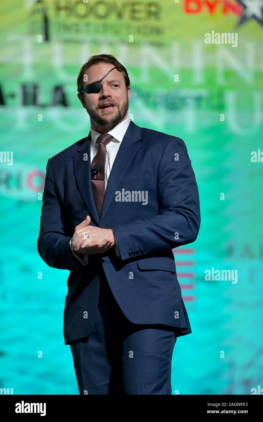 Florida, USA. 21 December 2019. Dan Crenshaw Speaks at the 2019 Turning ...