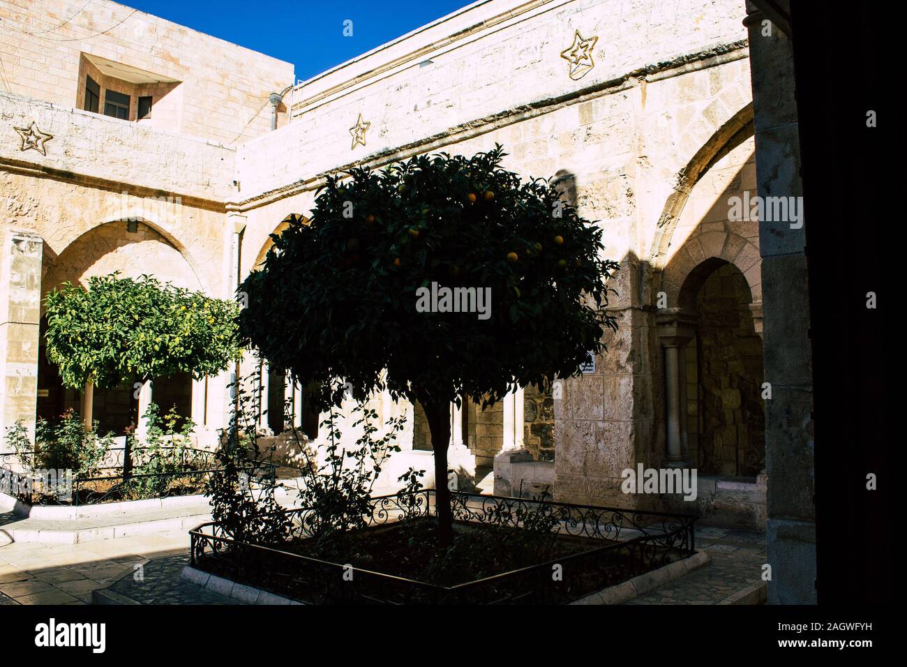 Palestinian Territory Bethlehem December 16, 2019 View of the Church of ...