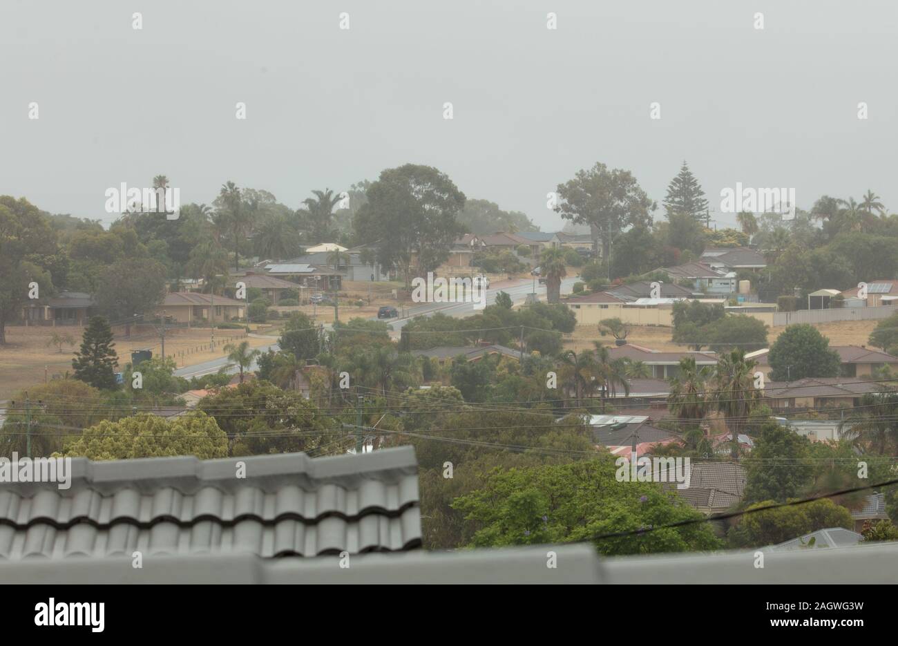 Perth Western Australia. 19th December 2019. A welcome splash of rain ...