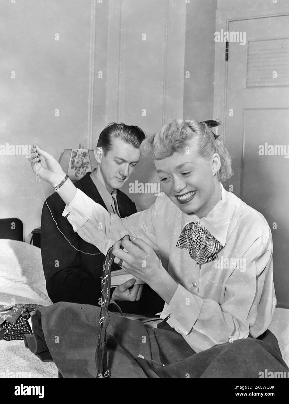 Portrait of June Christy and Bob Cooper, 1947 or 1948 Stock Photo - Alamy