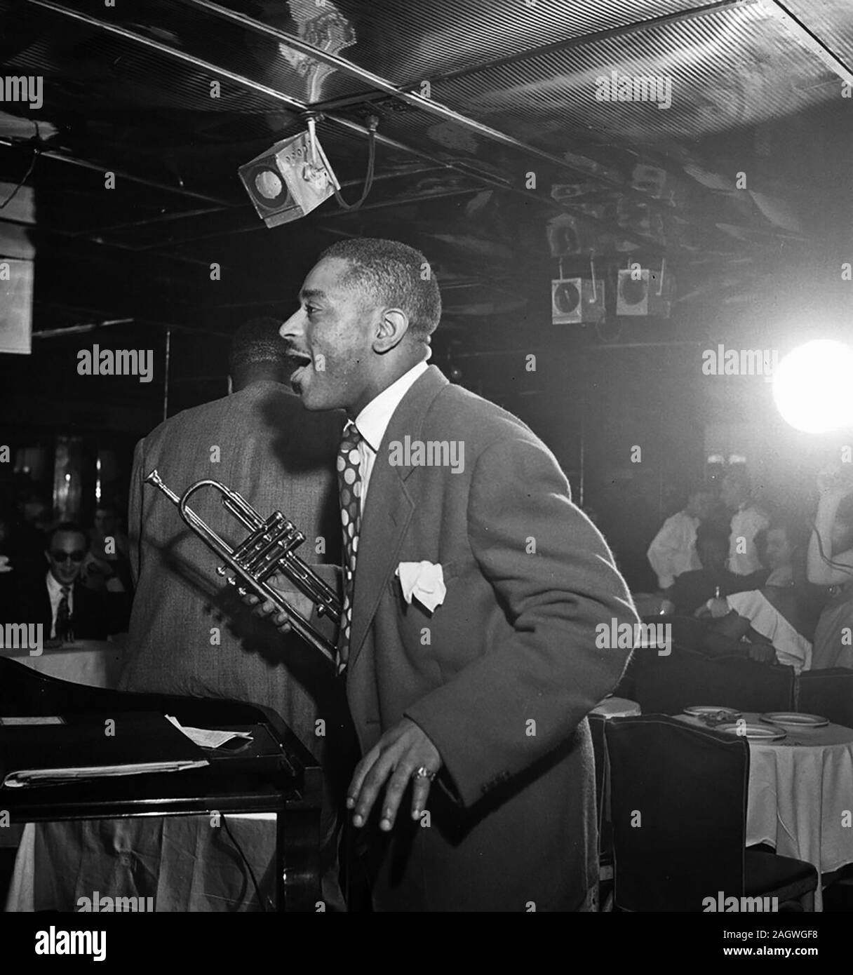 Portrait of Dizzy Gillespie, Downbeat, New York, N.Y., ca. Aug. 1947 ...